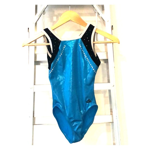 Alpha Factor | Other | Alpha Factor Blue Sparkley Leotard | Poshmark